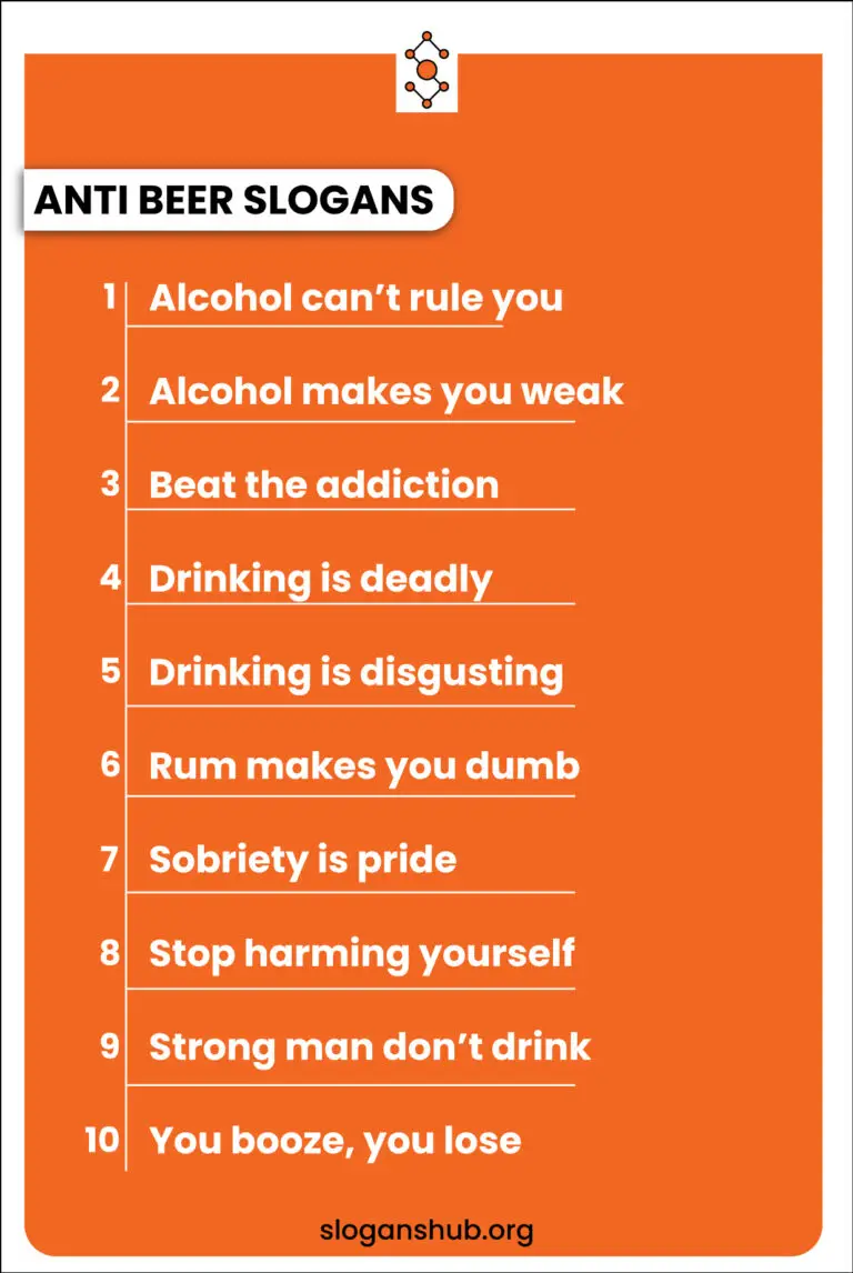 300 Latest Anti Alcohol Slogans and Unique Anti-Drinking Slogans
