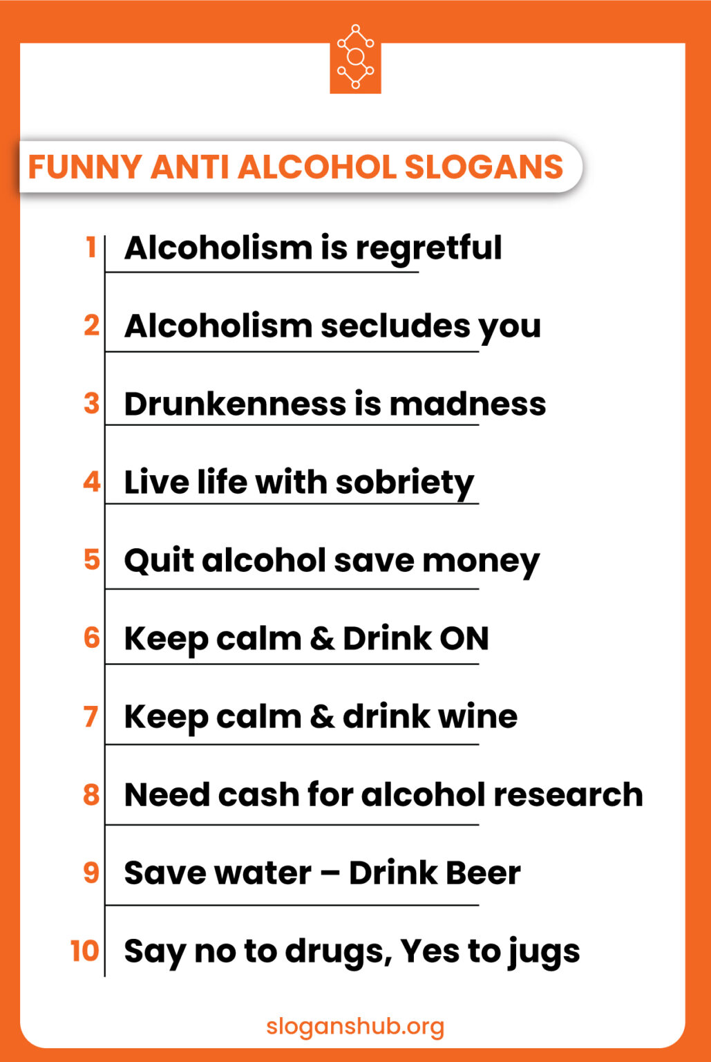 300 Latest Anti Alcohol Slogans and Unique Anti-Drinking Slogans