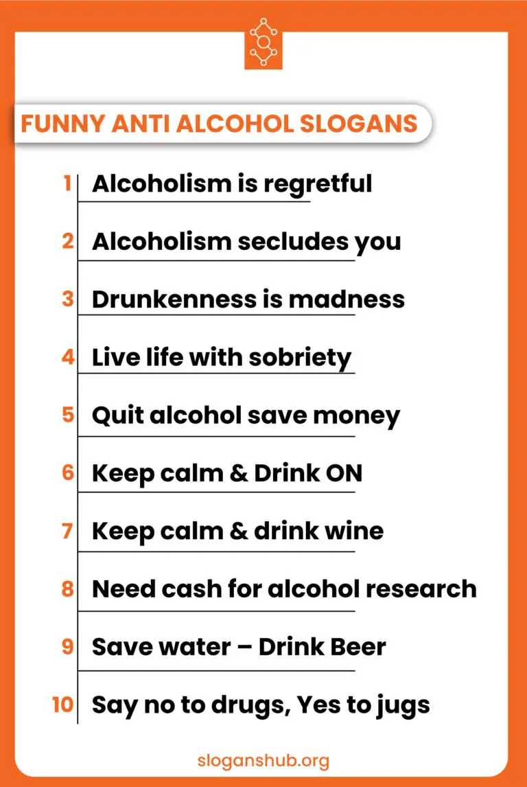 300 Latest Anti Alcohol Slogans and Unique Anti-Drinking Slogans