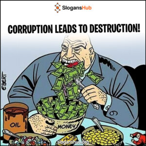 590 Catchy Slogans on Corruption & Best Stop Corruption Slogans