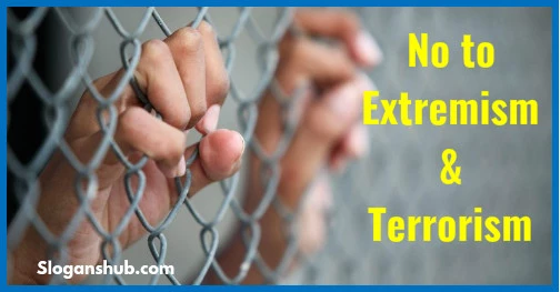 25 Catchy Anti Terrorism Slogans And Sayings
