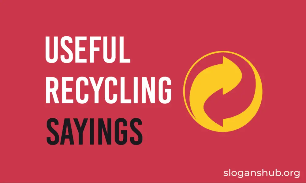 Top 50 Useful Recycling Sayings
