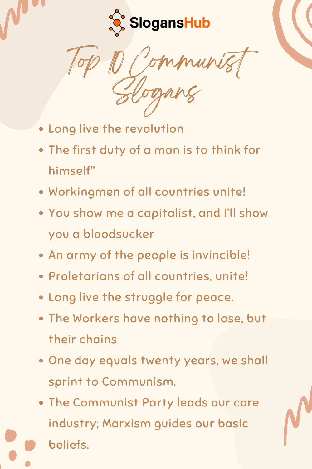 100 Famous Communist Slogans & Communist Party Slogans, Motto