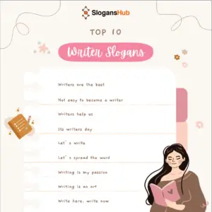 310 Catchy Writer Slogans, Writer Taglines & Best Author Slogans