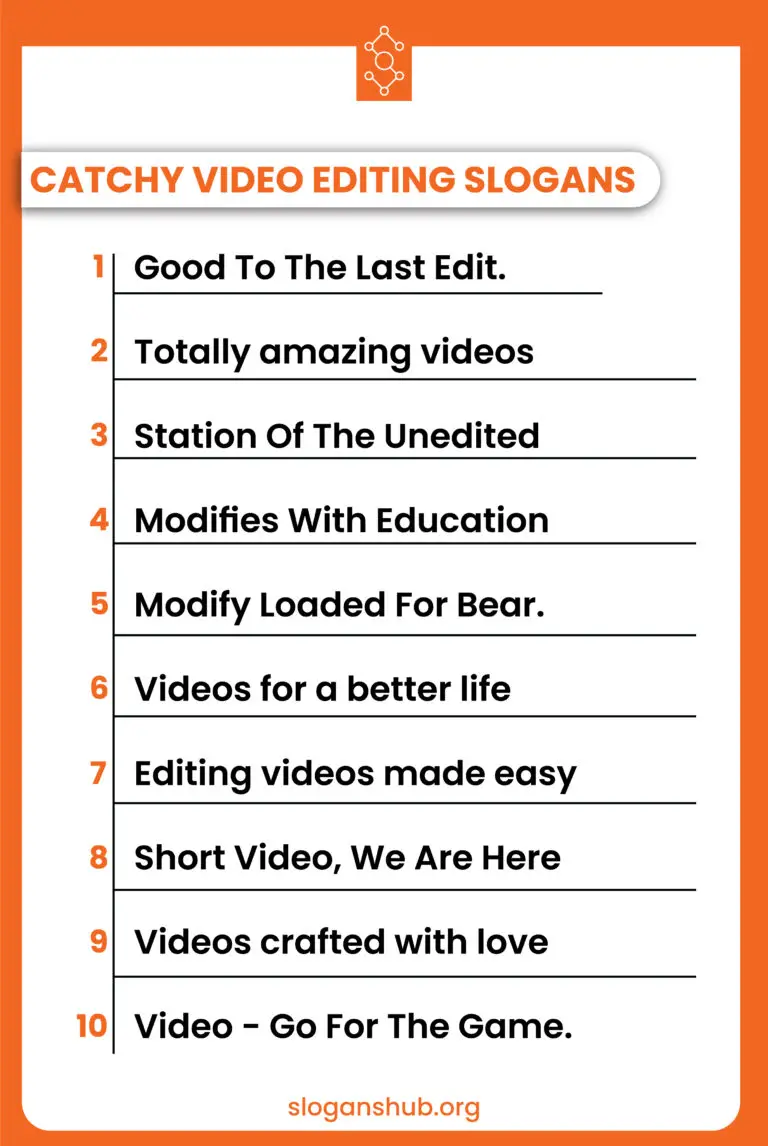 150 Best Slogans For Video Editors & Taglines For Video Editing