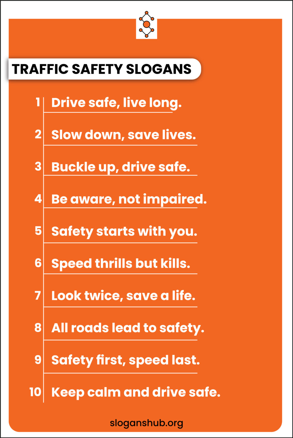 220 Catchy Traffic Safety Slogans & Slogans On Traffic Rules